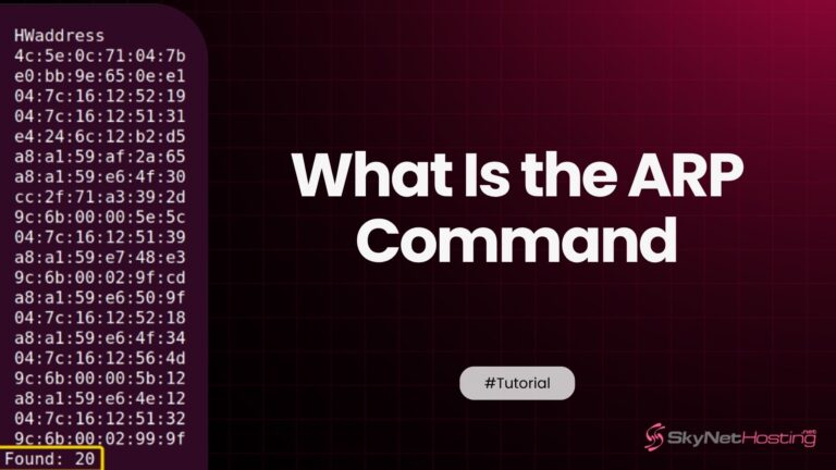 What is ARP Command: How to use Address Resolution Protocol